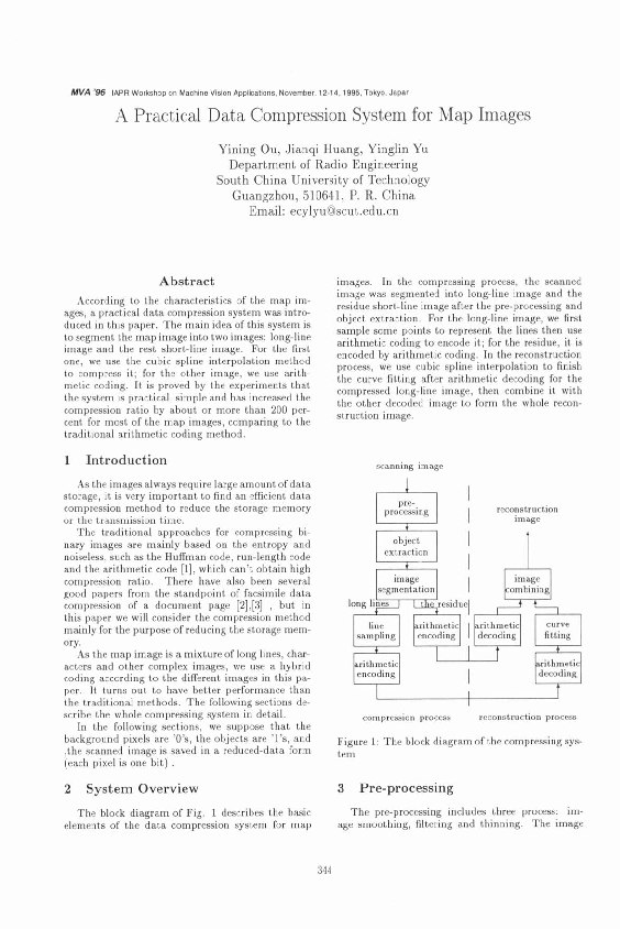 (PDF) A practical data compression system for map images