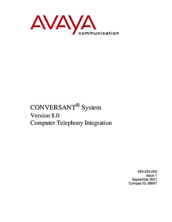 (PDF) Computer Telephony Integration