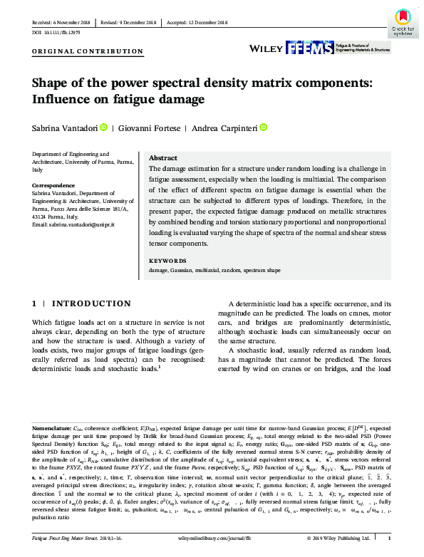 (PDF) Shape of the power spectral density matrix components: Influence ...