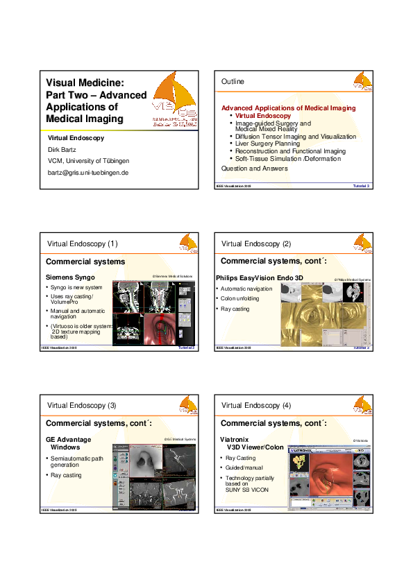 (PDF) Visual Medicine: Part Two - Advanced Applications of Medical Imaging