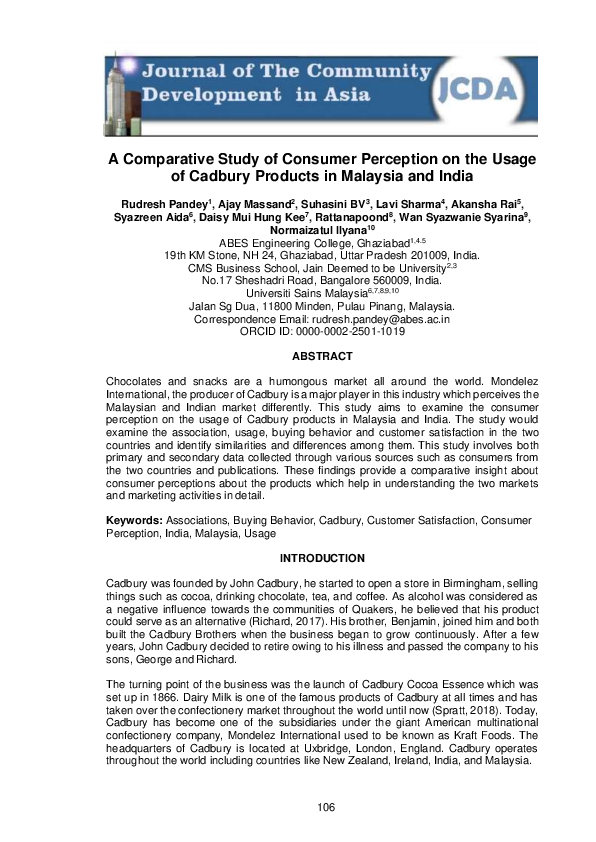 (PDF) A Comparative Study of Consumer Perception on the Usage of ...