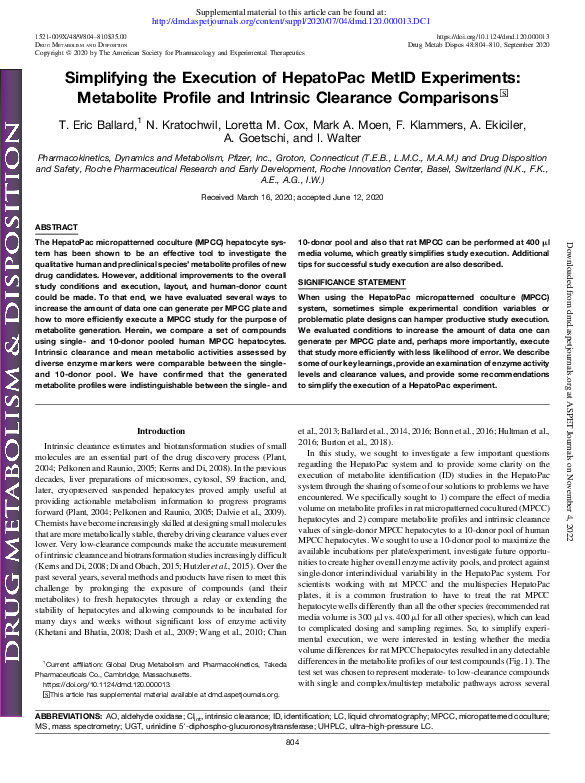 (PDF) Simplifying the Execution of HepatoPac MetID Experiments ...