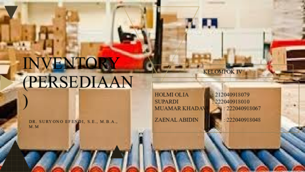 (PPT) Inventori Manajemen Operasional
