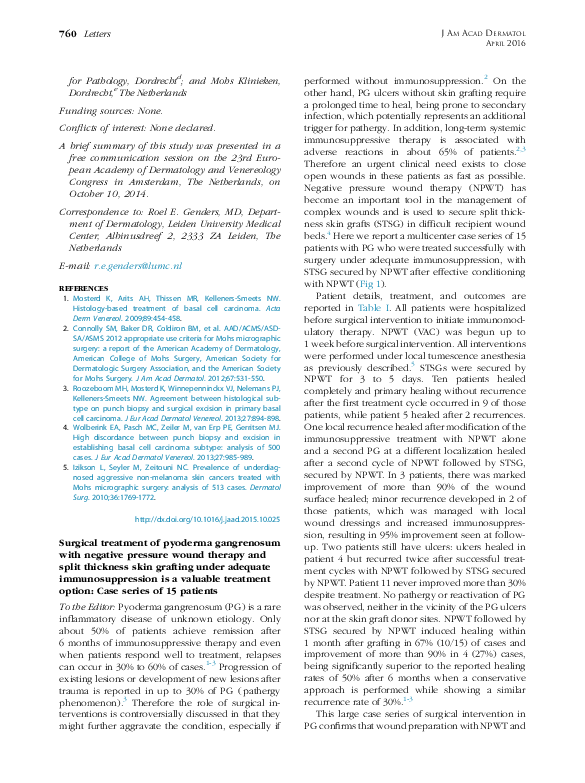 (PDF) Peri-ileostomy pyoderma gangrenosum. Case report | Carlos Santacruz - Academia.edu