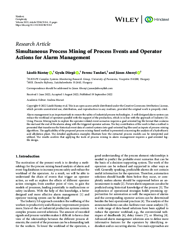 (PDF) Simultaneous Process Mining of Process Events and Operator ...