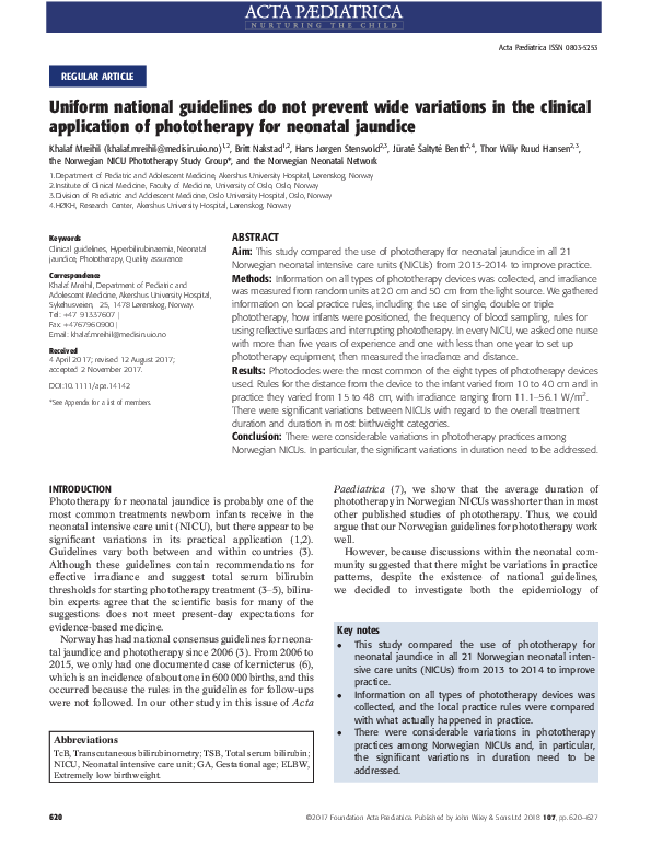 (PDF) Uniform national guidelines do not prevent wide variations in the ...