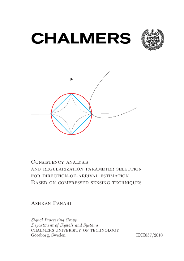 Pdf Consistency Analysis And Regularization Parameter Selection For Direction Of Arrival