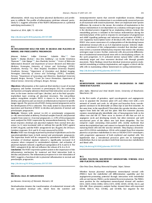 (PDF) Hematopoiesis vasculogenesis and angiogenesis in first trimester ...