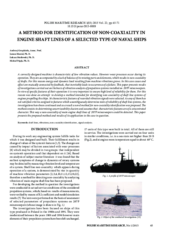 (PDF) A Method for Identification of Non-Coaxiality in Engine Shaft ...