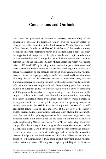 (PDF) Conclusions and Outlook