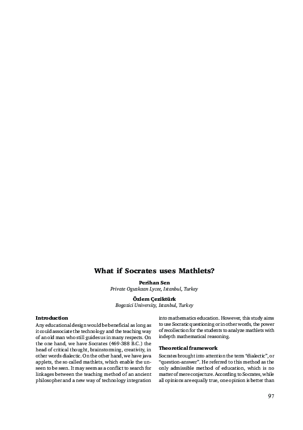 (PDF) What if Socrates uses Mathlets?