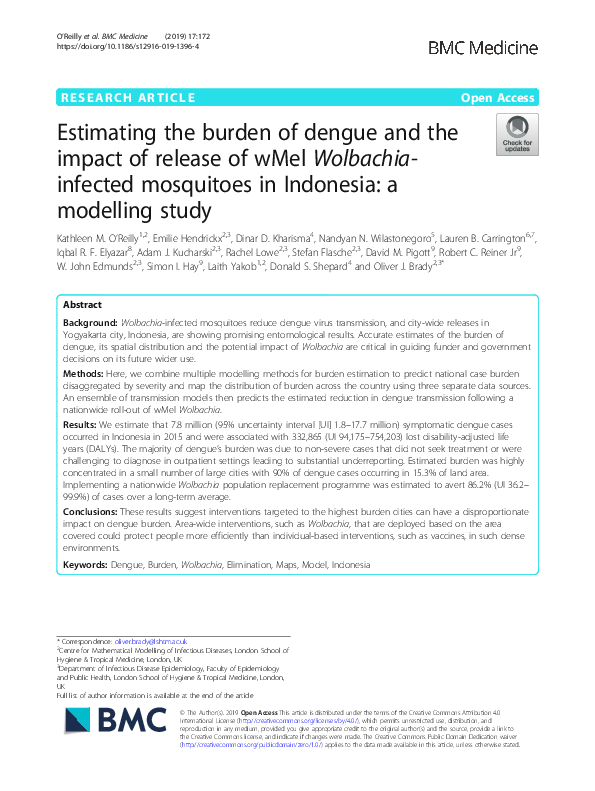 (PDF) The Optimal Release Strategy of Wolbachia Infected Mosquitoes to ... (PDF) The Optimal Release Strategy of Wolbachia Infected Mosquitoes to ...