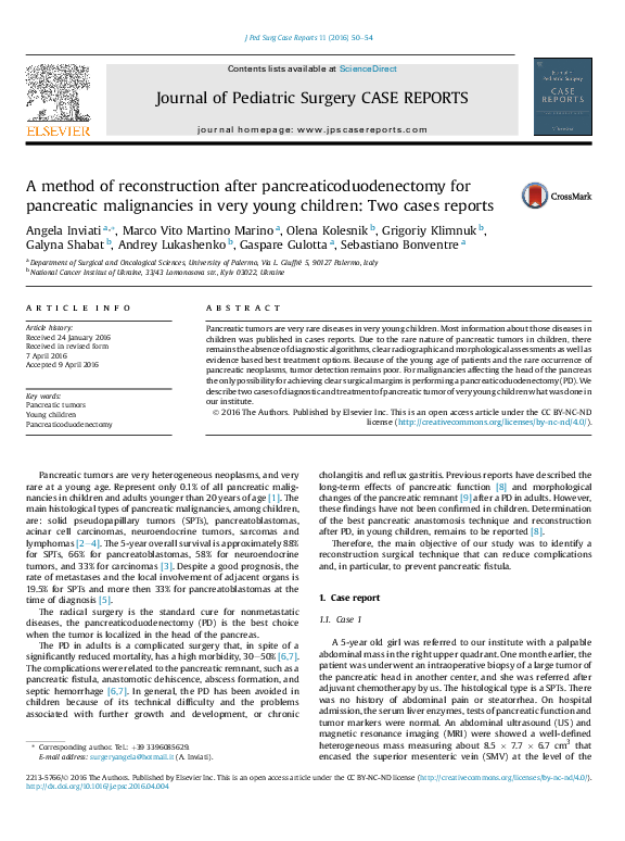 (PDF) A Method of reconstruction after pancreaticoduodenectomy for ...
