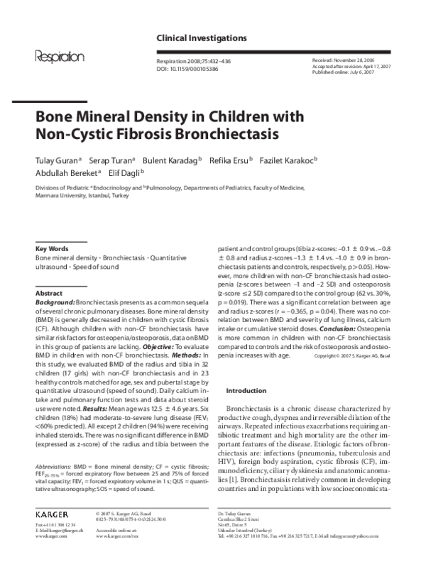 (PDF) Bone Mineral Density in Children with Non-Cystic Fibrosis ...