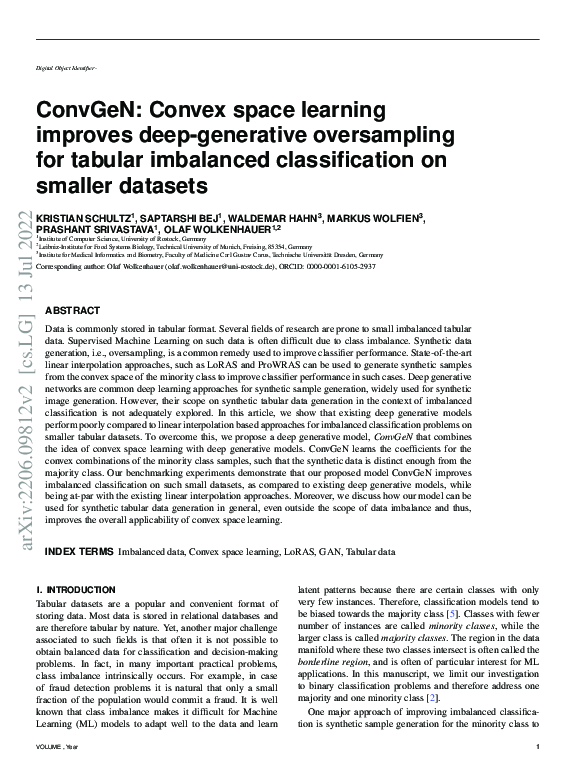 (PDF) Convex space learning improves deep-generative oversampling for tabular imbalanced ...