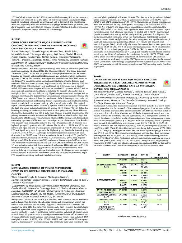 (PDF) Su1692 UNDERWATER EMR IS SAFE AND HIGHLY EFFECTIVE TREATMENT FOR ...