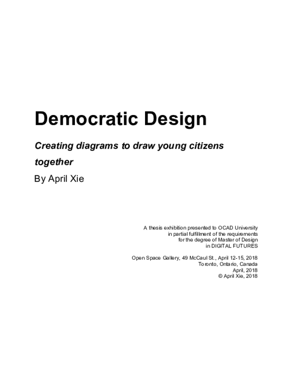 (PDF) Democratic Design: Creating diagrams to draw young citizens ...