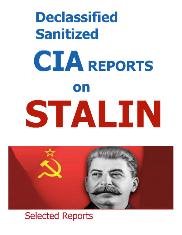 (PDF) CIA Reports on Stalin