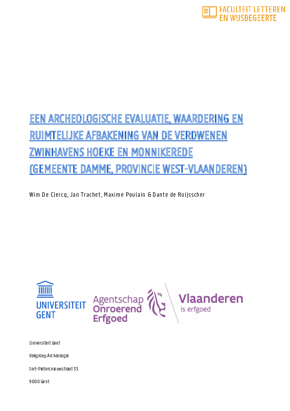 (PDF) Een archeologische evaluatie, waardering en ruimtelijke ...