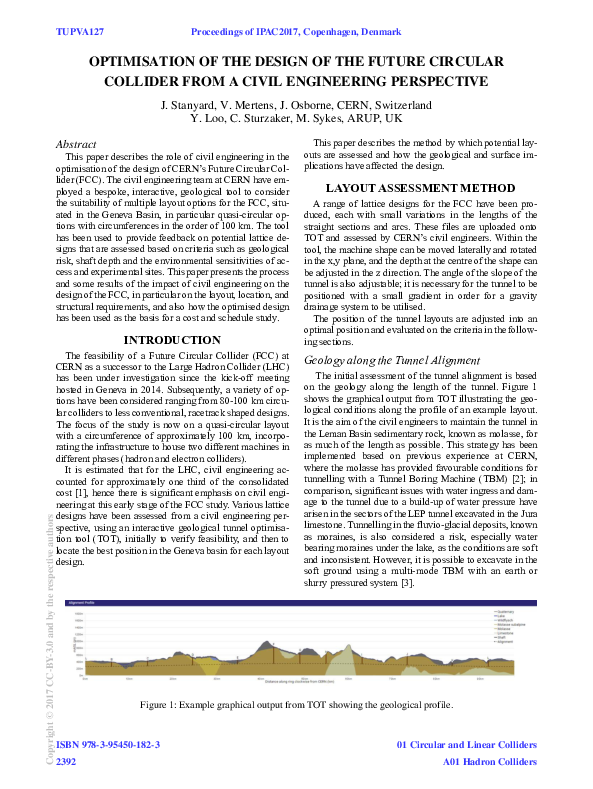 (PDF) Optimisation of the Design of the Future Circular Collider from a ...
