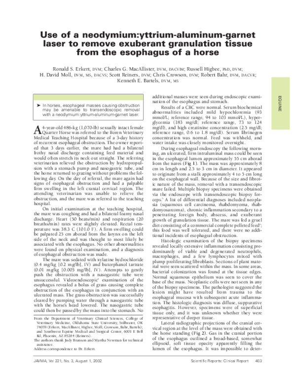 (PDF) Use of a neodymium:yttrium-aluminum-garnet laser to remove ...
