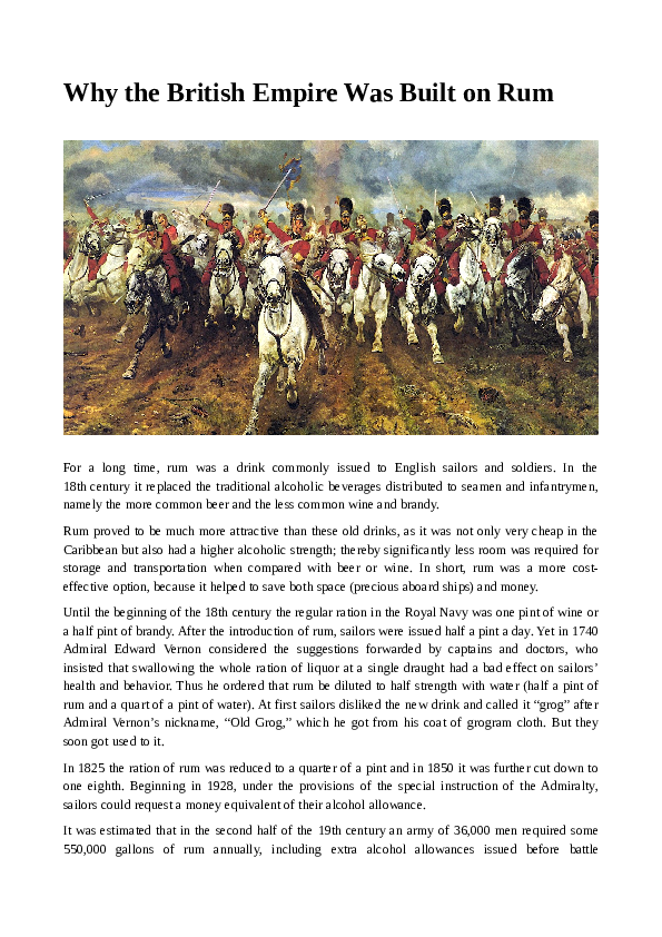 (PDF) Why the British Empire was built on rum?