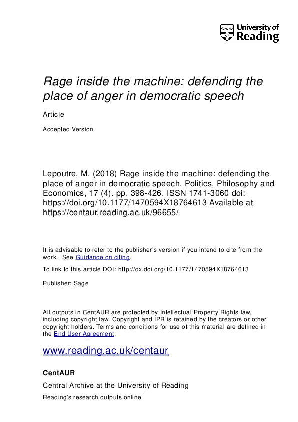 (PDF) Rage inside the machine