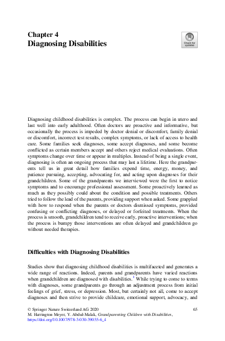 (PDF) Diagnosing Disabilities