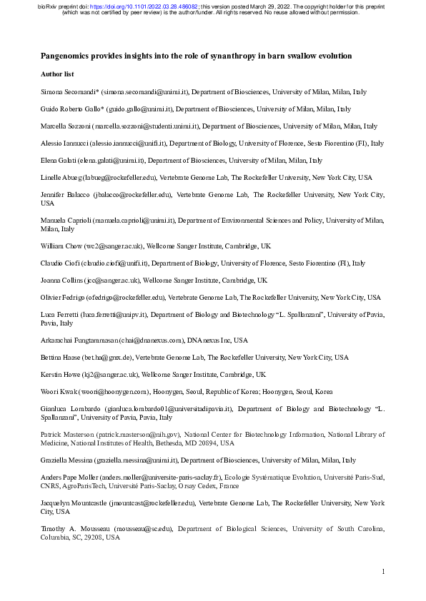 (PDF) Pangenomics provides insights into the role of synanthropy in ...