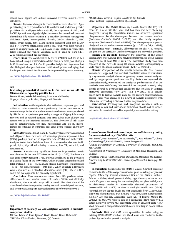 (PDF) A case of severe Menkes disease: Importance of laboratory testing ...
