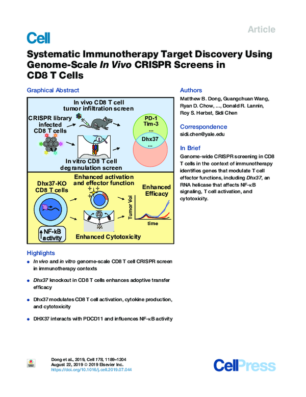 (PDF) Systematic Immunotherapy Target Discovery Using Genome-Scale In ...