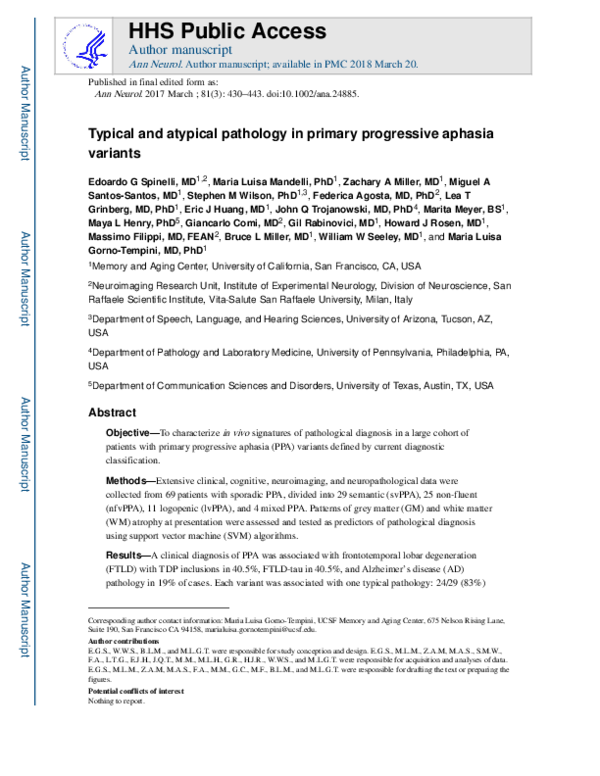 (PDF) F1000Prime recommendation of Typical and atypical pathology in ...
