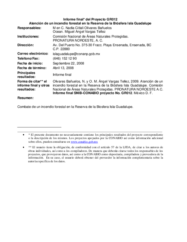 (PDF) Informe Final Del Proyecto