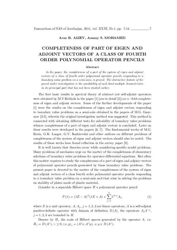 Completeness of part of eigen and adjoint vectors of a class of fourth ...
