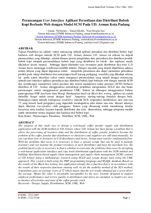 (PDF) Perancangan User InterfaceAplikasi Persediaan dan Distribusi ...