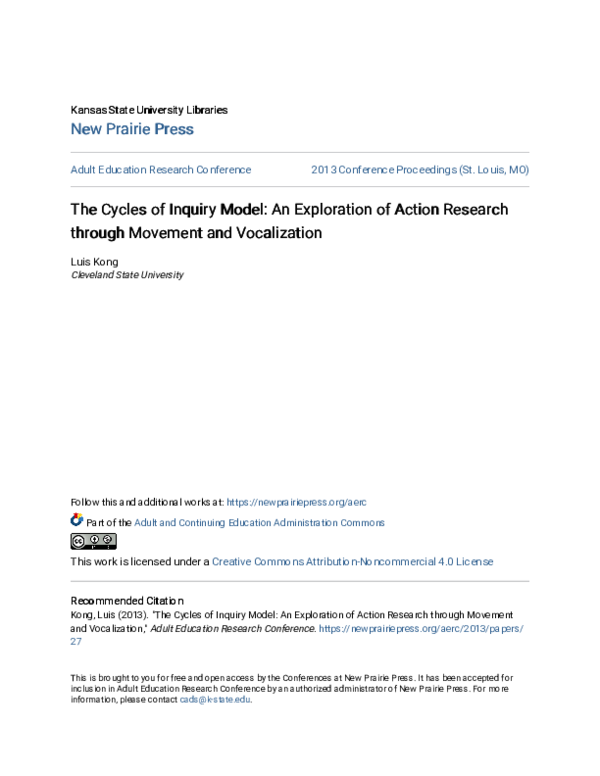 (PDF) The Cycles of Inquiry Model:An Exploration of Action Research ...