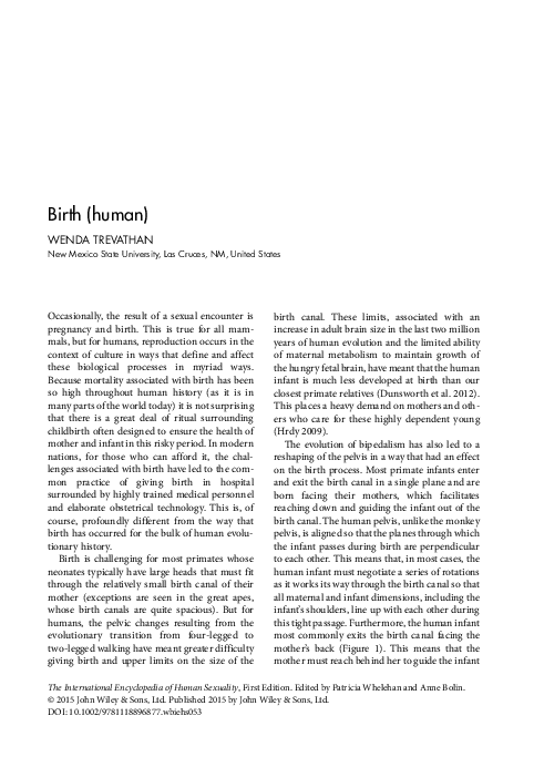 (PDF) Birth (human)