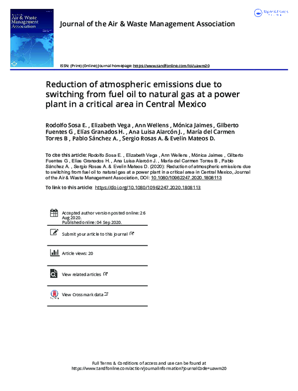 (PDF) Reduction of atmospheric emissions due to switching from fuel oil ...