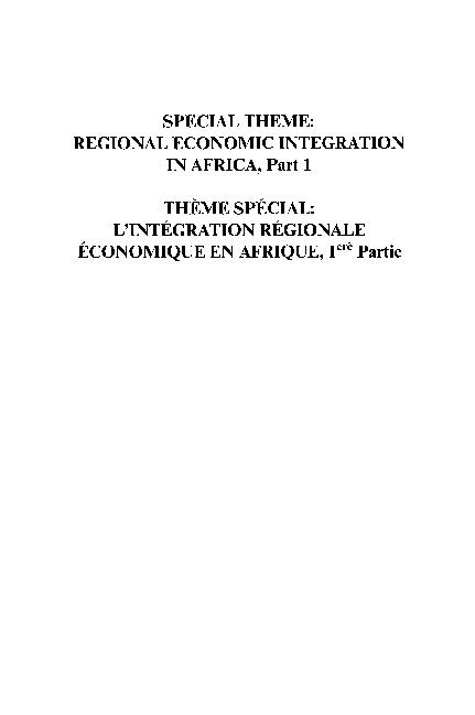 (PDF) From Pta to Comesa: The Quest for Sub-Regional Economic Integration in Eastern and ...
