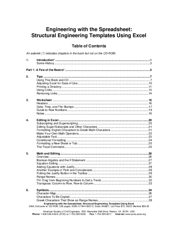 (PDF) Engineering with the Spreadsheet