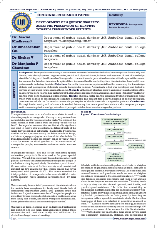 (PDF) Development of a Questionnaire to Assess the Perception of ...