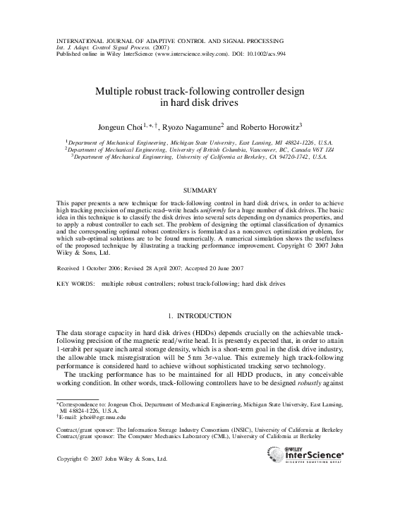 (PDF) In Hard Disk Drives