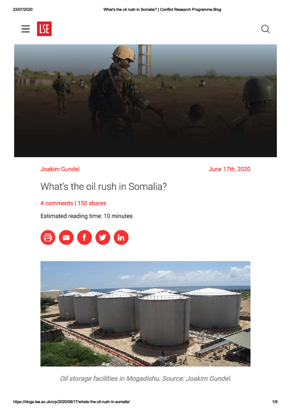 (PDF) What’s the oil rush in Somalia?
