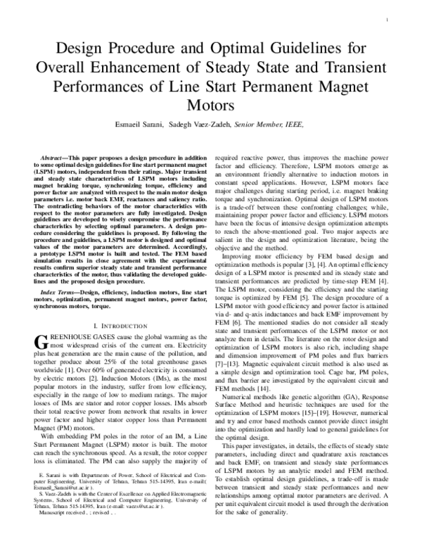 (PDF) Design Procedure and Optimal Guidelines for Overall Enhancement of Steady-State and ...