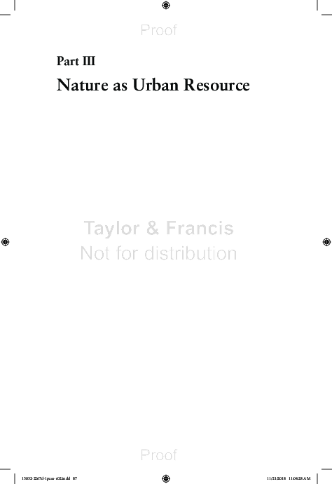 Pdf Urbanizing Water