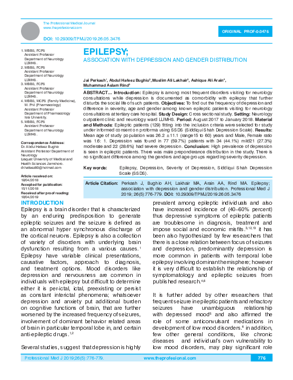 (PDF) Epilepsy