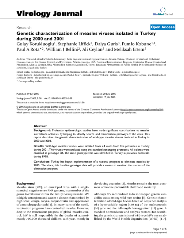 (PDF) Virology Journal BioMed Central