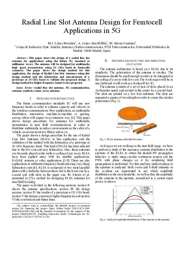 (PDF) Radial line slot antenna design for femtocell applications in 5G