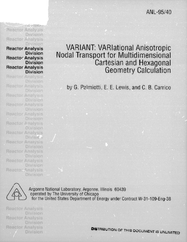 (PDF) VARIANT: VARIational Anisotropic Nodal Transport for ...