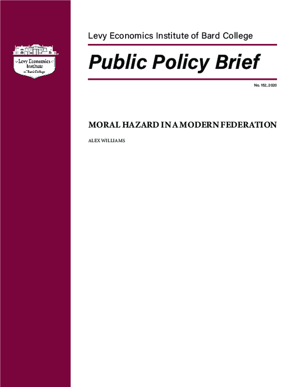 (PDF) Moral hazard in a modern federation